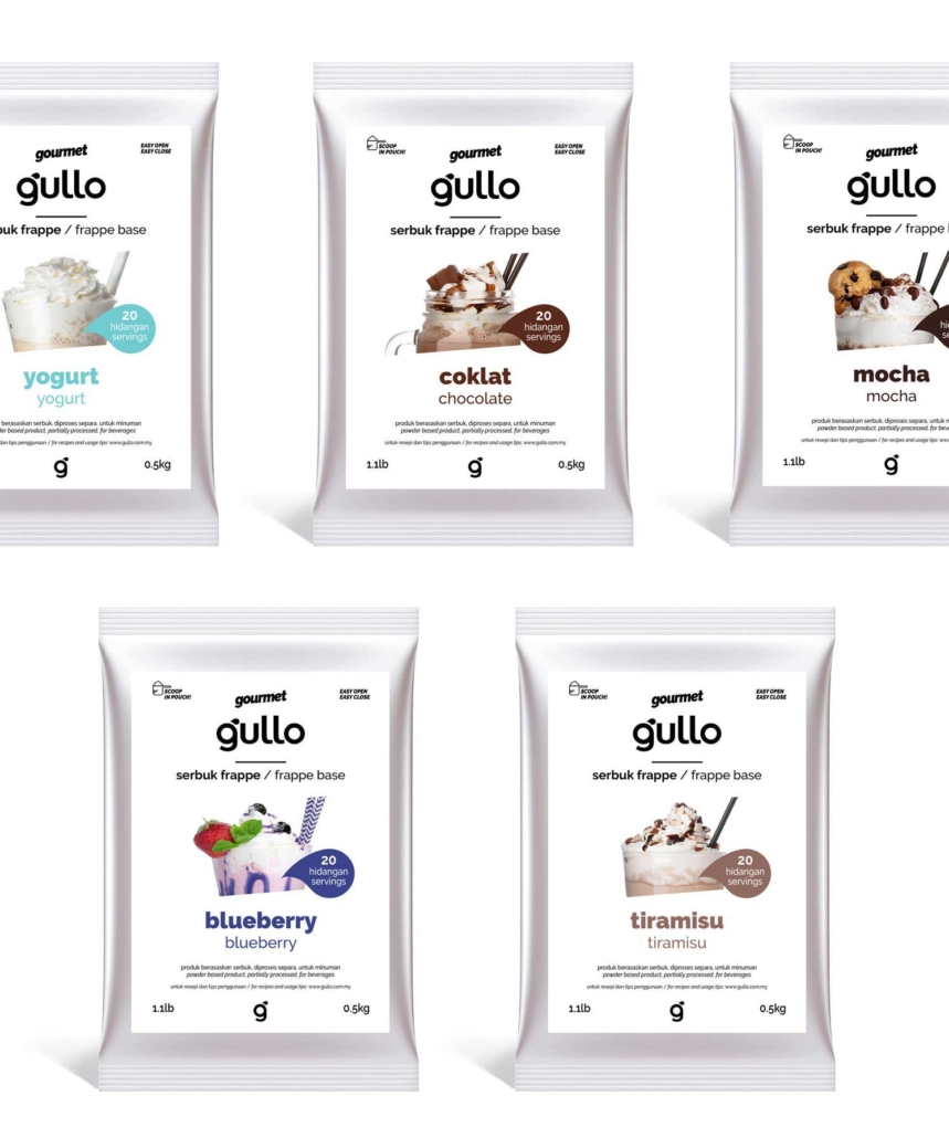 Beverage Packaging Design frappe with labels • startup design pro